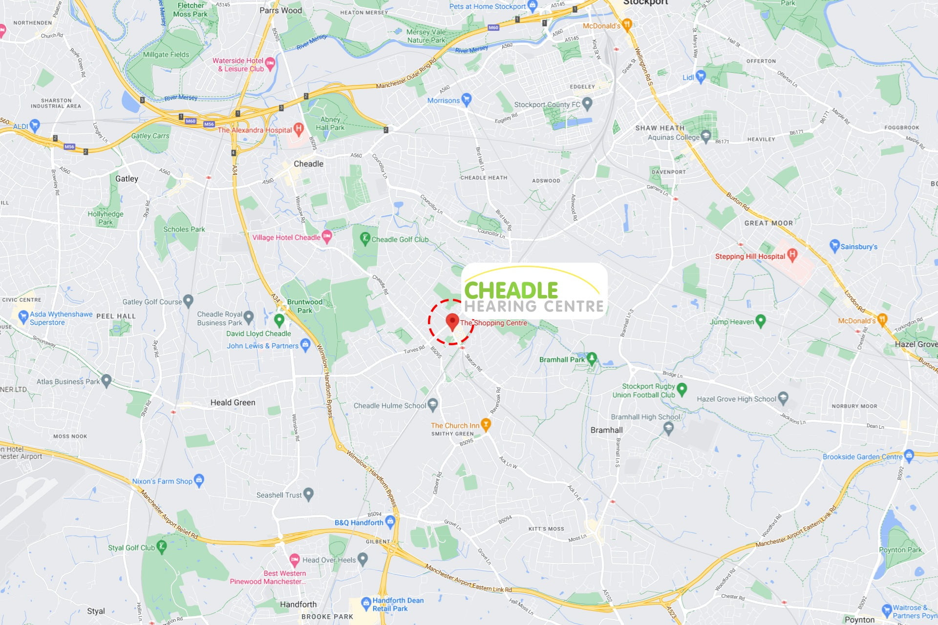 Areas We Serve | Cheadle Hearing Centre